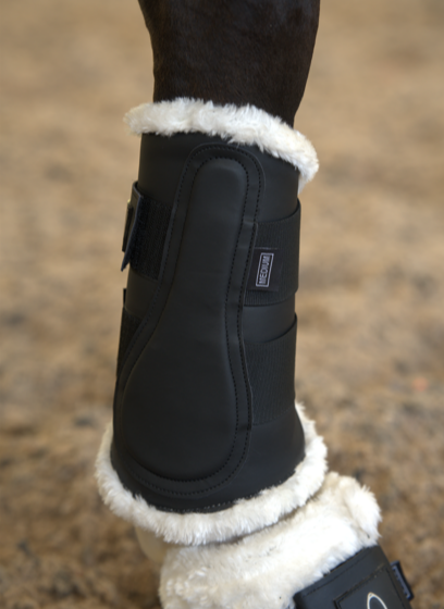CLASSIC Black Tendon Boots - Fleece – Regent Equestrian Pty Ltd